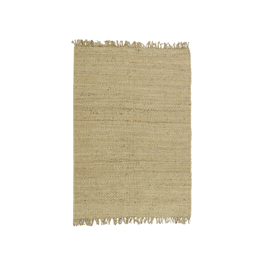 JUTE AND JUTE PANJA WEAVE DURRIE WITH FRINGES – Ilumel Outlet
