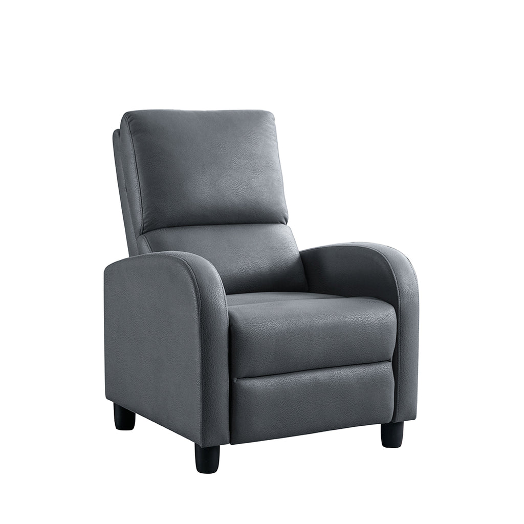 BUTACA RECLINABLE MANUAL EN TELA GRIS – Ilumel Outlet